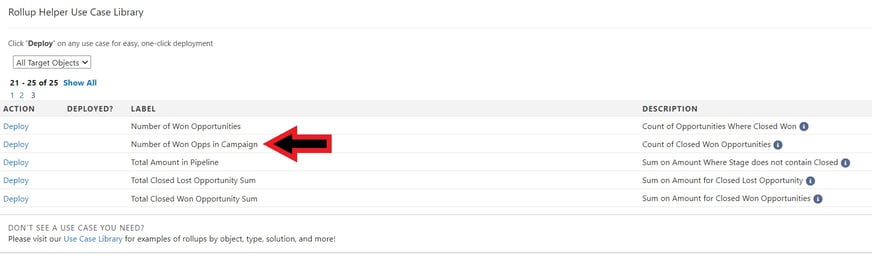 Number of Won Opportunities in a Campaign | Rollup Helper Use Case Library